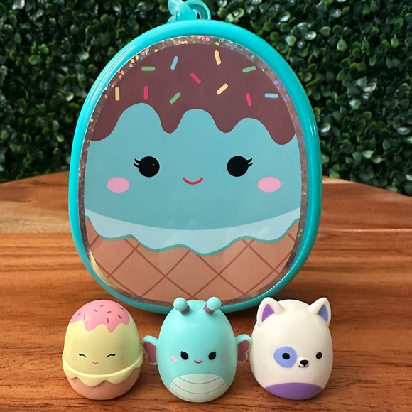 Squishmallows | Toys | Squishalong By Squishmallows Maya The Ice Cream Clip Case Bundle | Poshmark